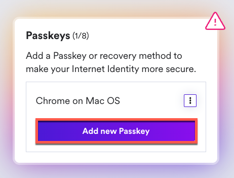 How do I add a FIDO device to my Internet Identity? – Internet Identity