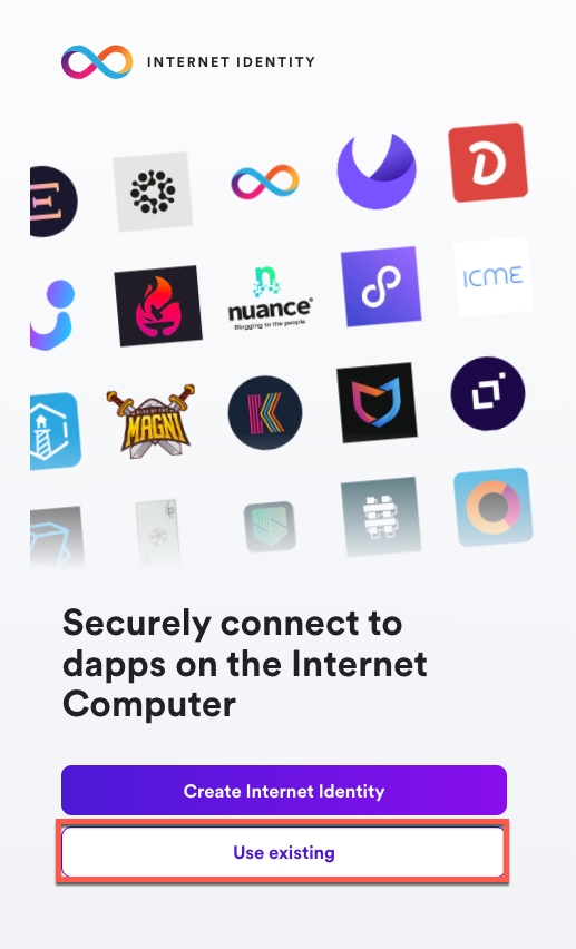 How do I use Internet Identity to connect from a new device? – Internet Identity