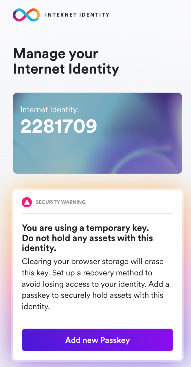 How do I create an Internet Identity? – Internet Identity