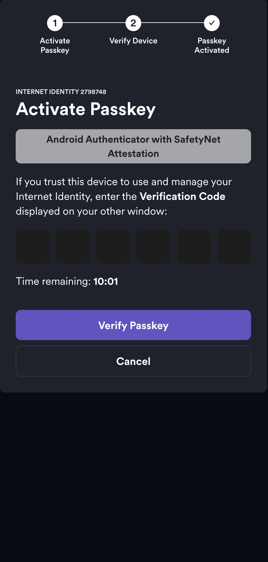 How do I add a passkey to my Internet Identity? – Internet Identity