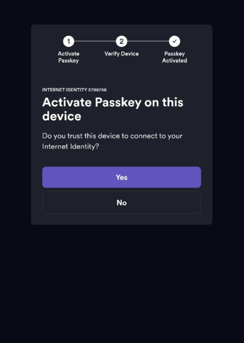 How do I add a passkey to my Internet Identity? – Internet Identity